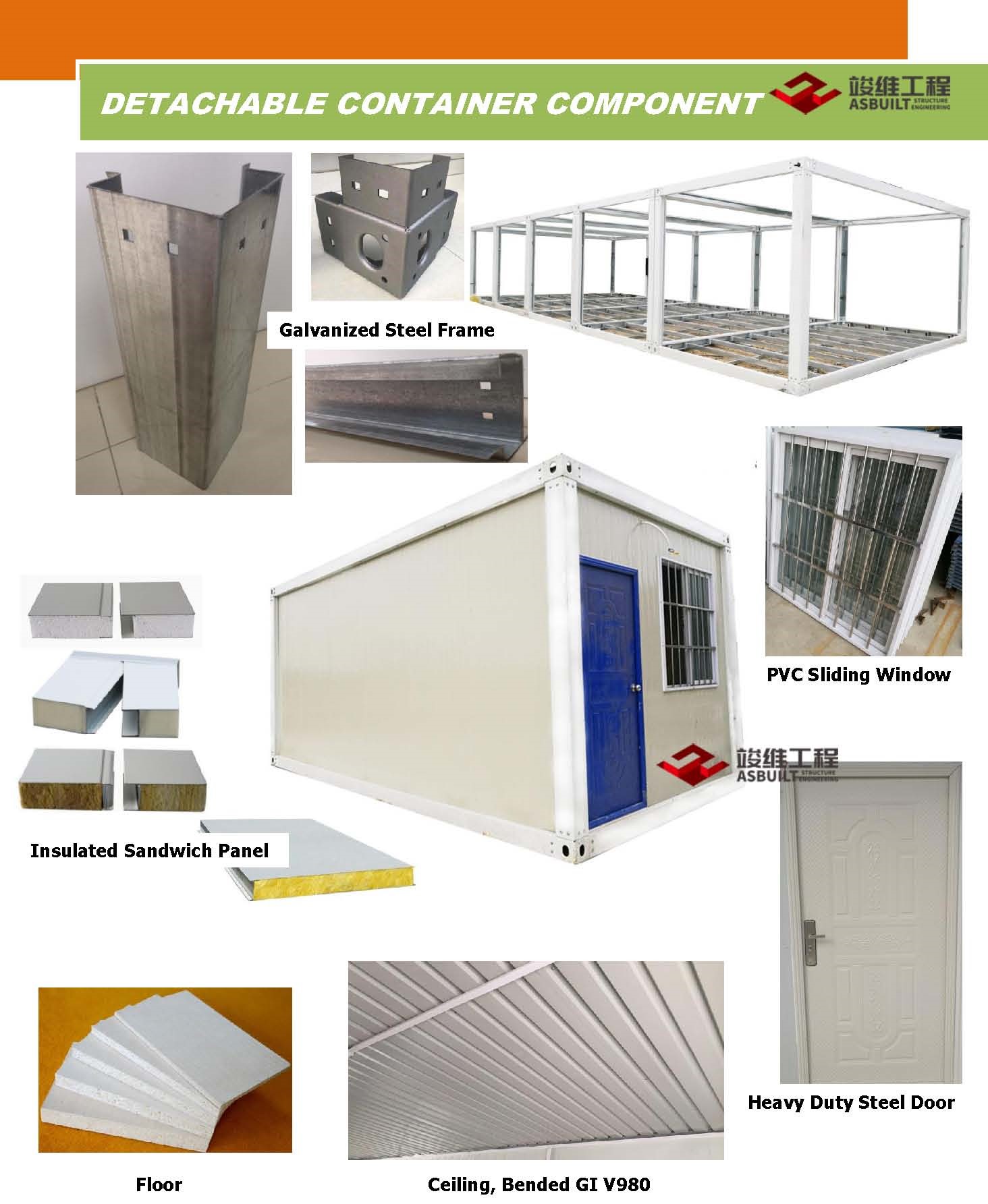 Container Office Building - Buy Detachable Container House Product on ...